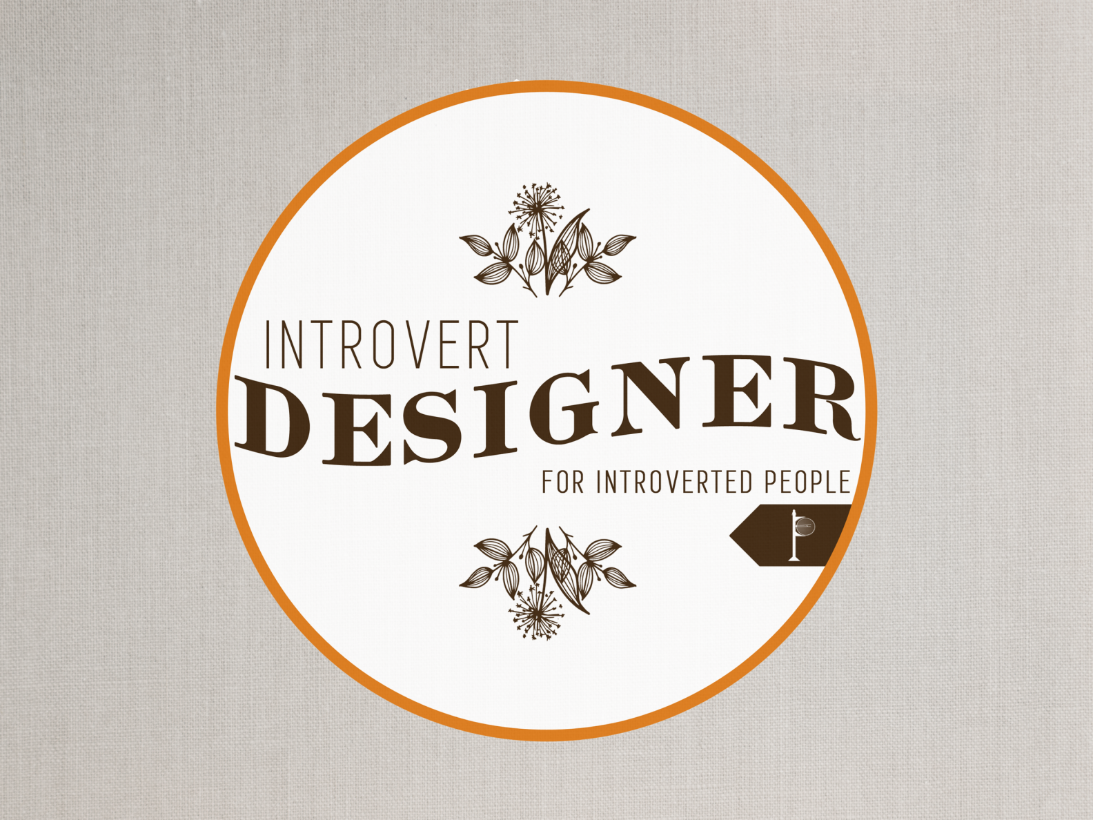 Introvert Designer Badge by Carrie Thompson on Dribbble