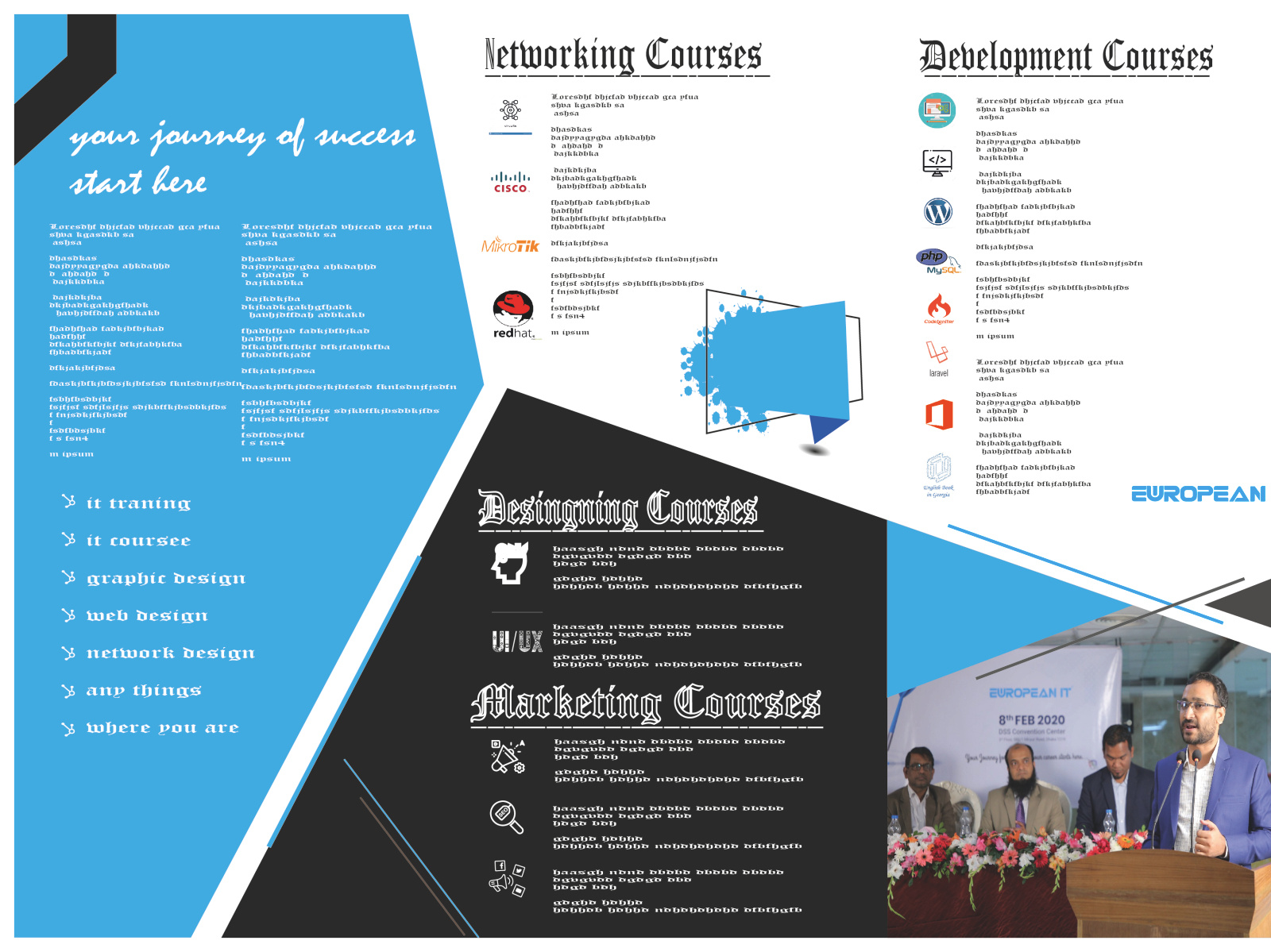 Tri Fold Brochure Design (design by rj prince) by Rj Prince on Dribbble