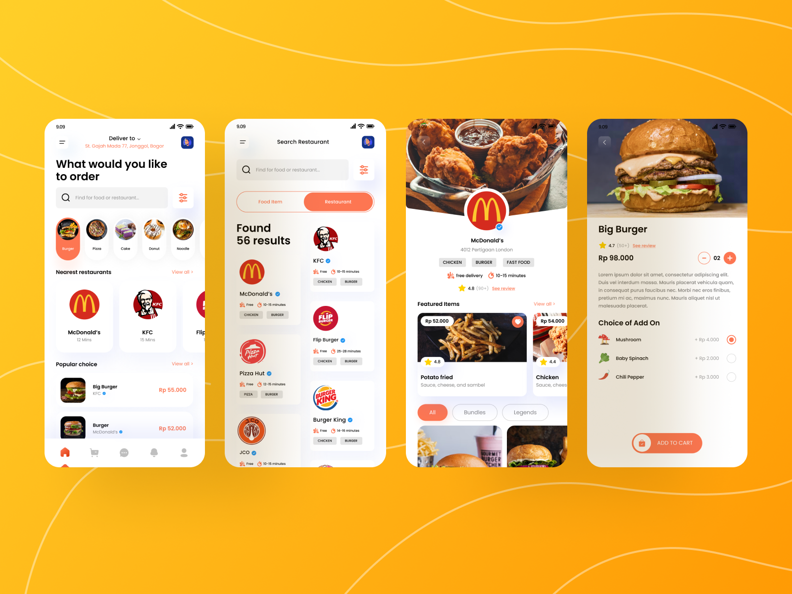 UI Food App by Abdurrahman Asyam Albahy on Dribbble