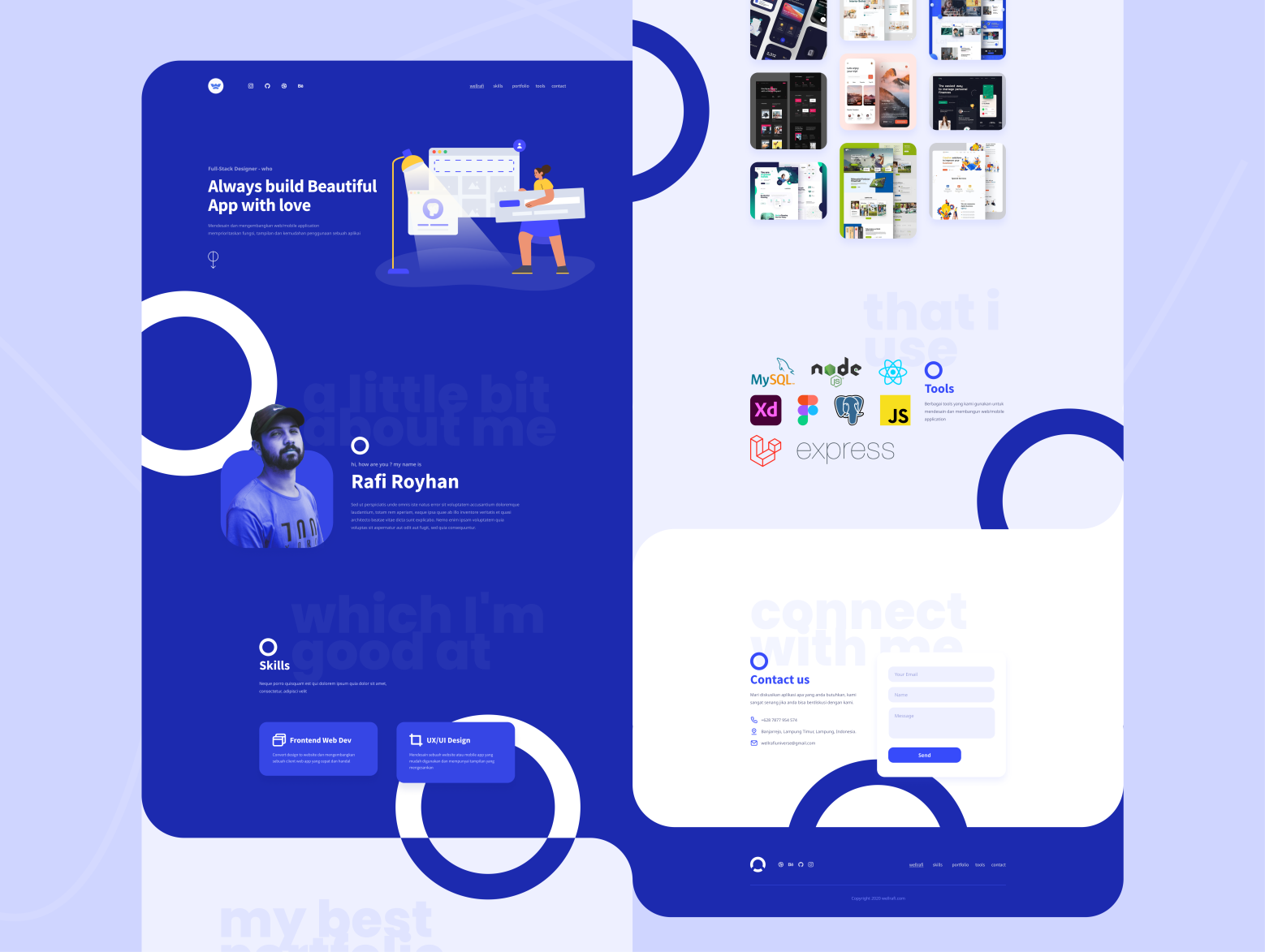 Personal & Portfolio Website Design by wellrafi on Dribbble