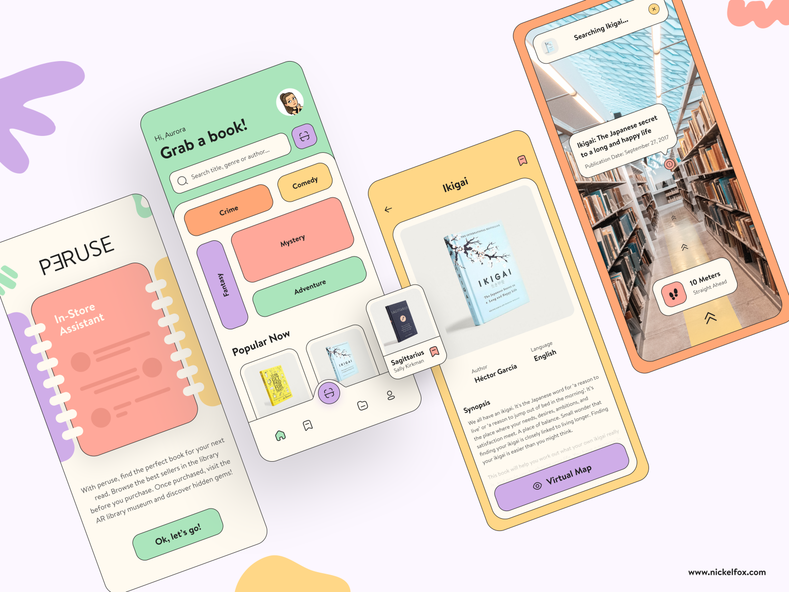 AR Library Mobile App by Vineeta Sagar for Nickelfox - UI/UX Design on ...