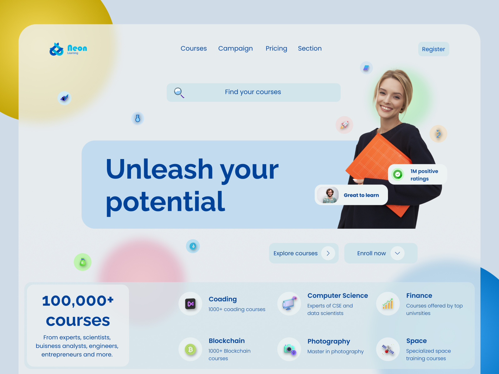 Neon Learning by Circle Studio on Dribbble