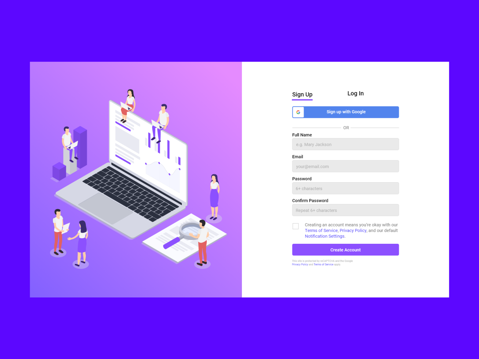 Sign Up by Huyen Trang Nguyen on Dribbble