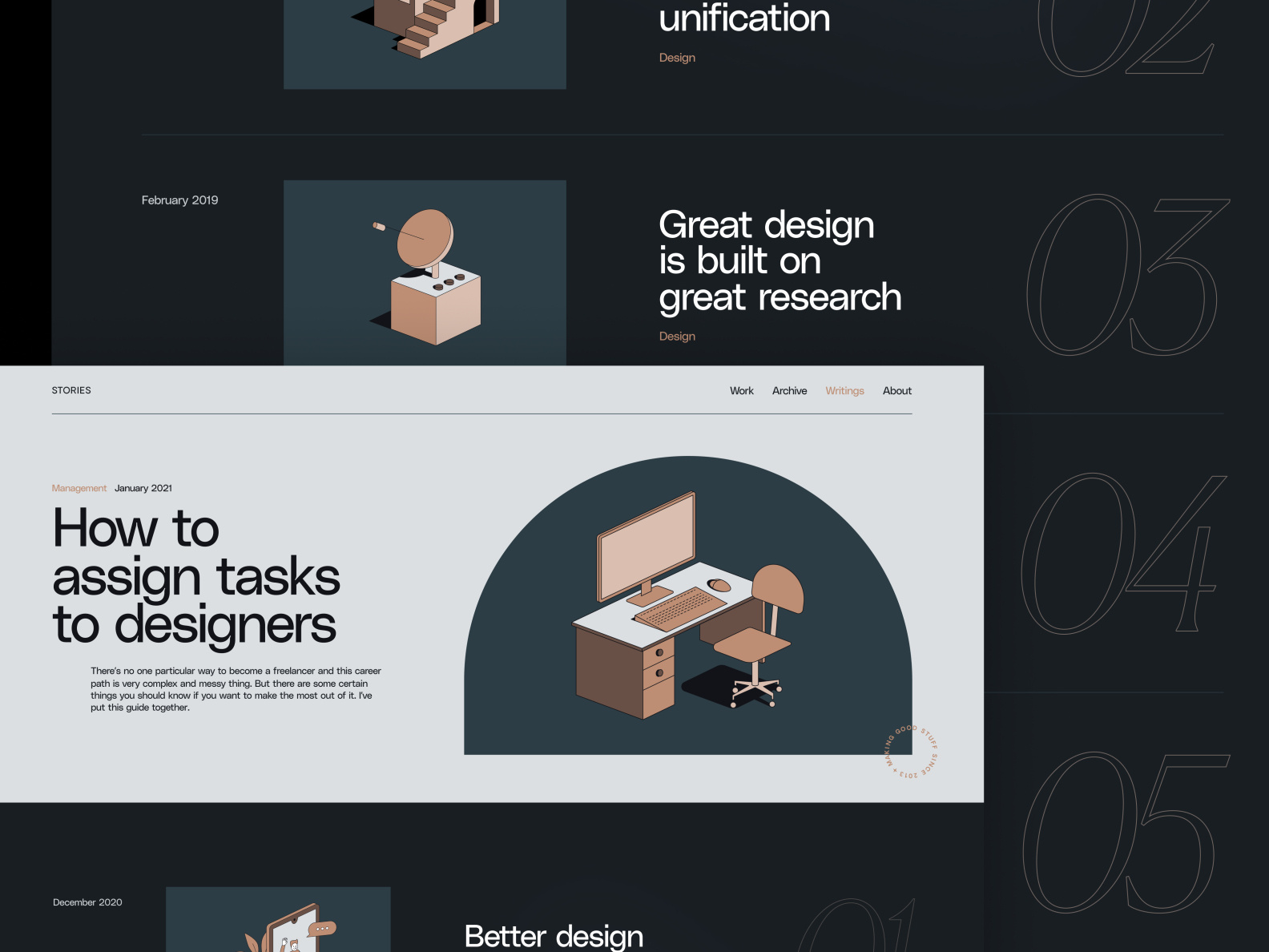 Personal Blog Layout by Robert Mayer on Dribbble