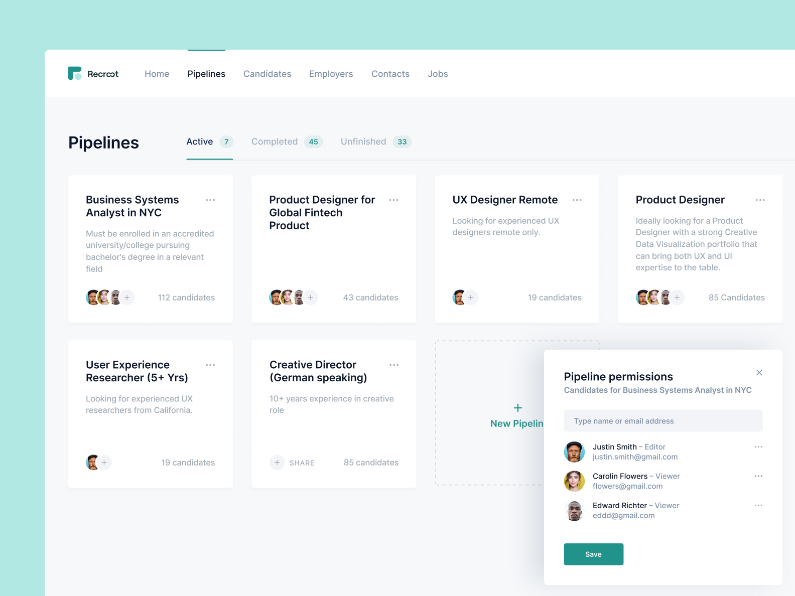 Pipelines List by Robert Mayer on Dribbble