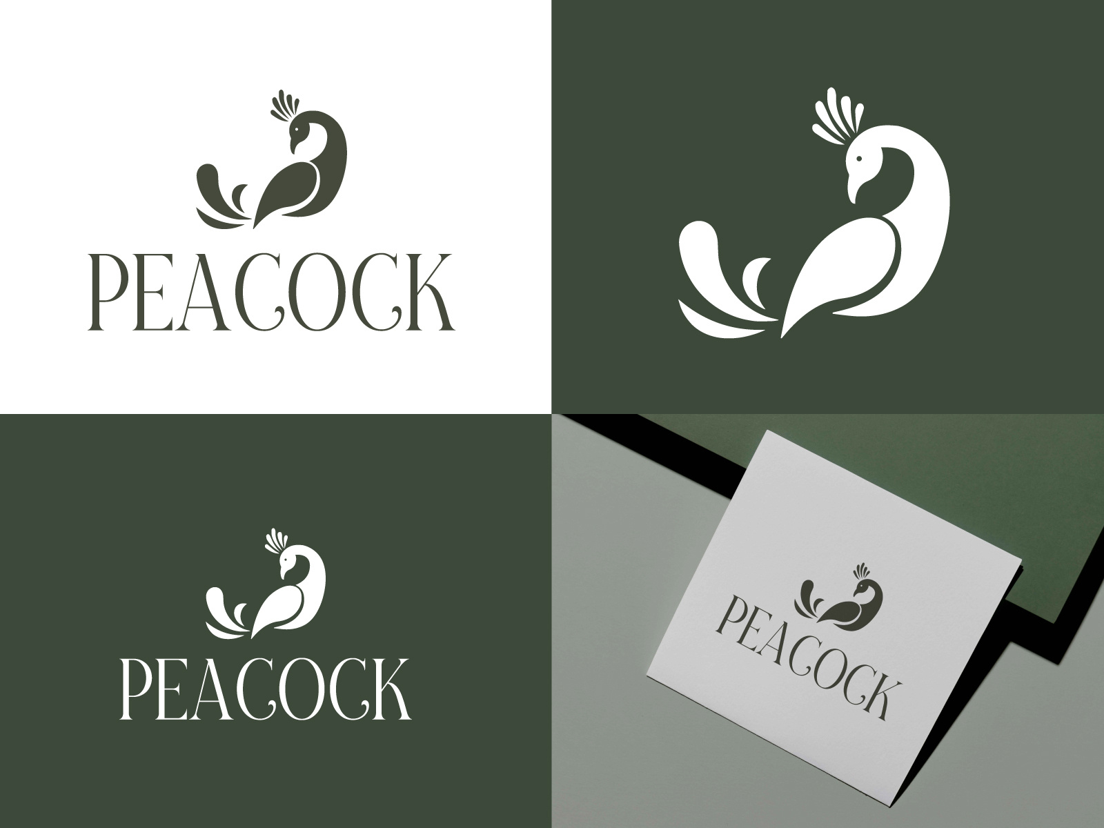 Luxury Minimalist Peacock Logo Design! by Mst Nusrat Jahan on Dribbble