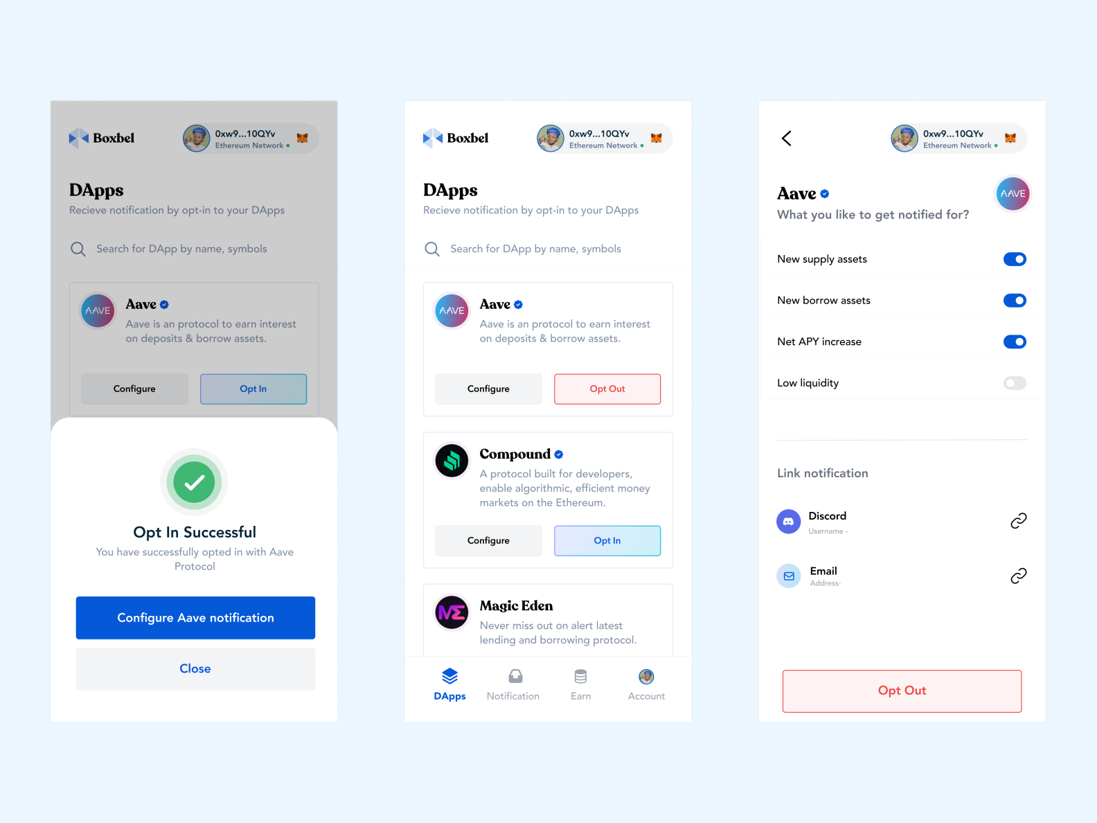 Opt-in Screen ~ Boxbel by Mayor.fig on Dribbble