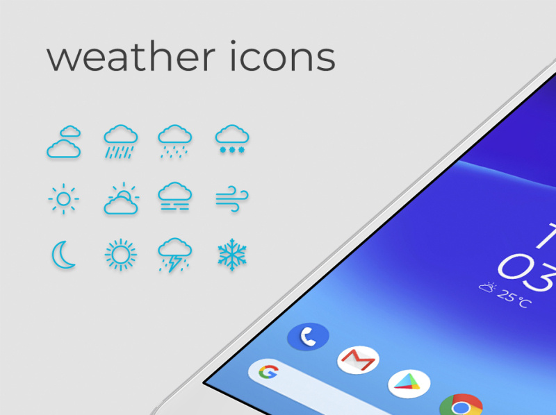 Weather icons by Тимур Бірюков on Dribbble
