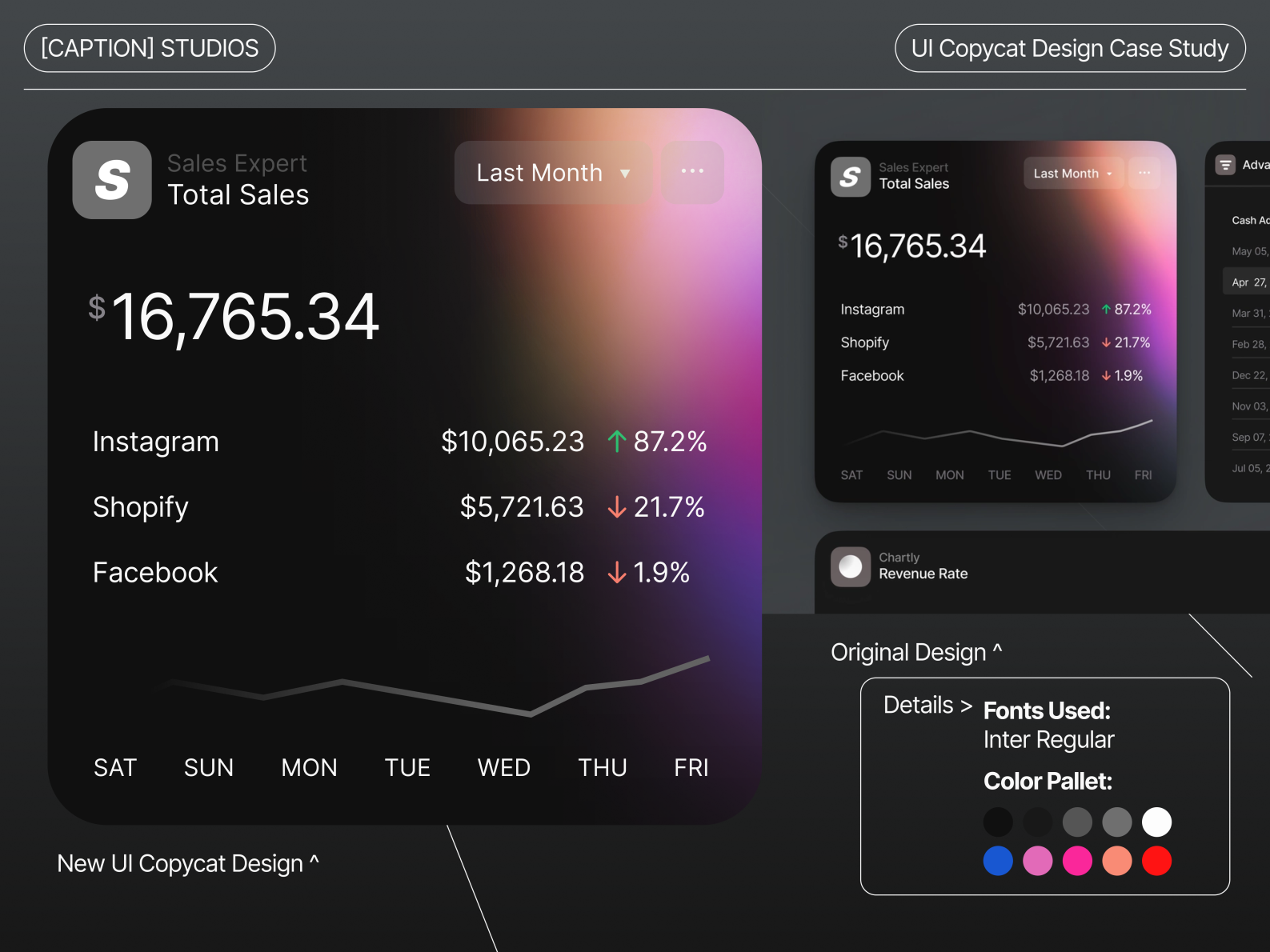 UI COPYCAT CASE STUDY: FINTECH SALES CARD by Korry Smith on Dribbble
