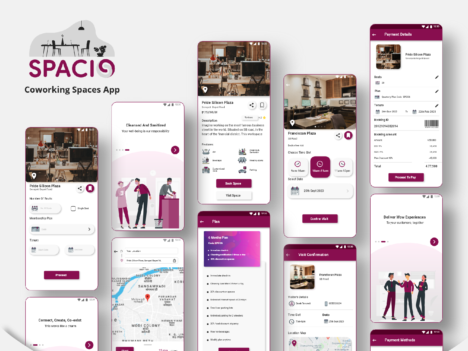 Android App Co working spaces by Bhagyashree Vanarse on Dribbble