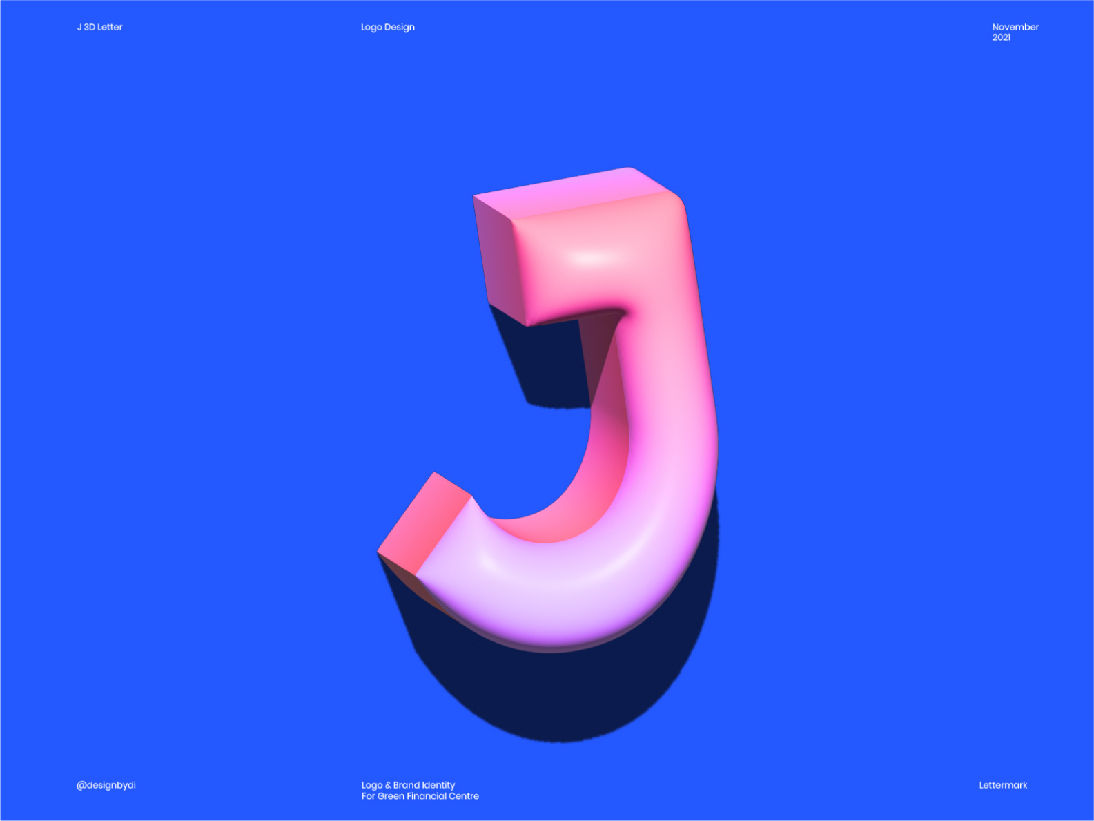J logo design - J lettermark by designbydi. on Dribbble