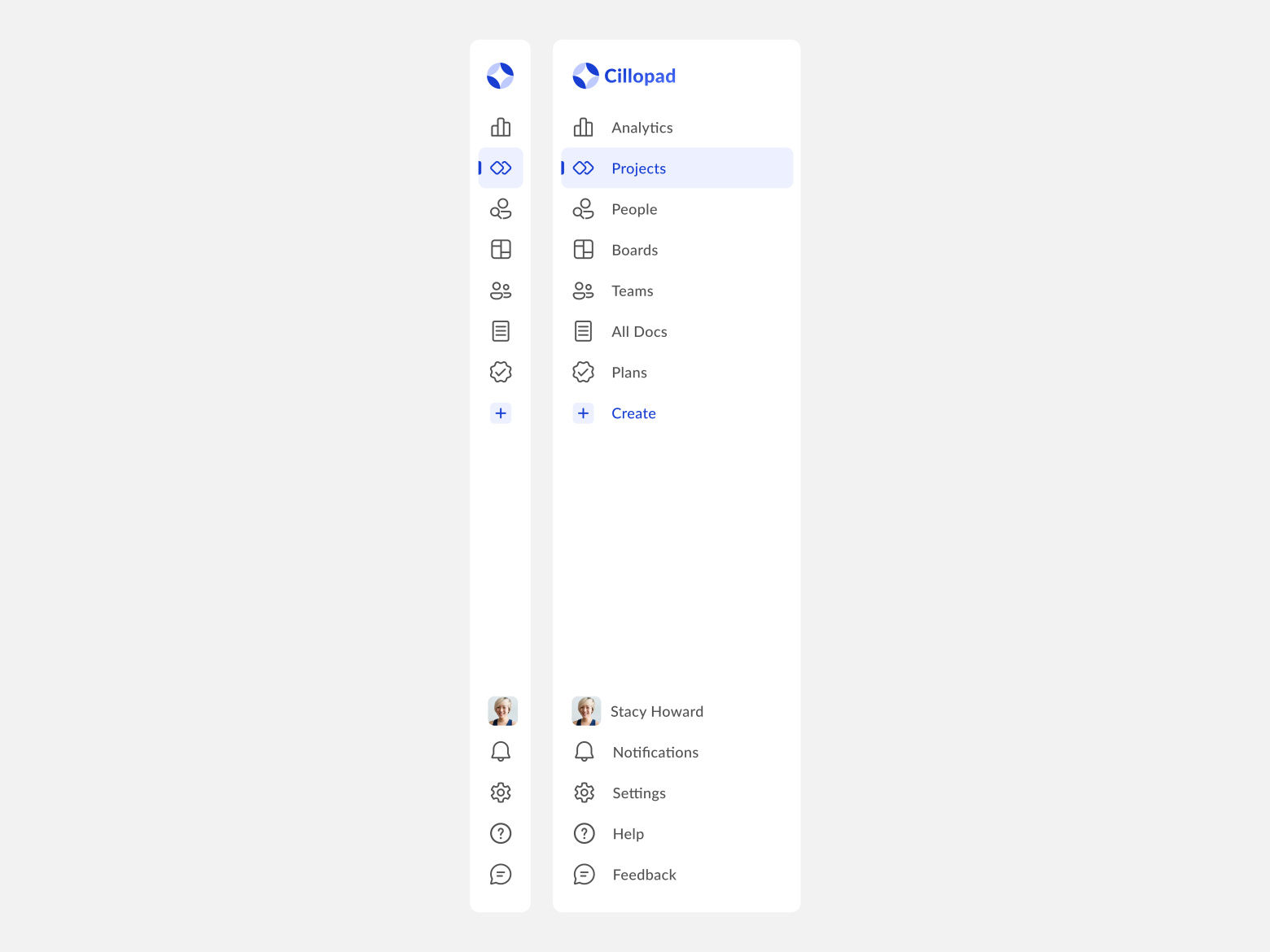 Sidebar Navigation by Karthik on Dribbble