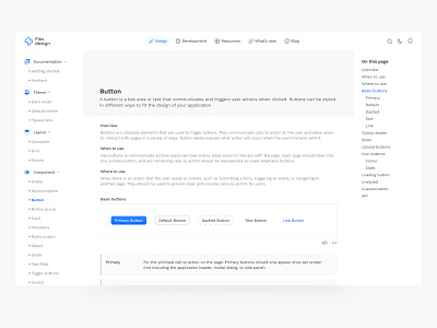 Design system - documentation UI by Karthik on Dribbble