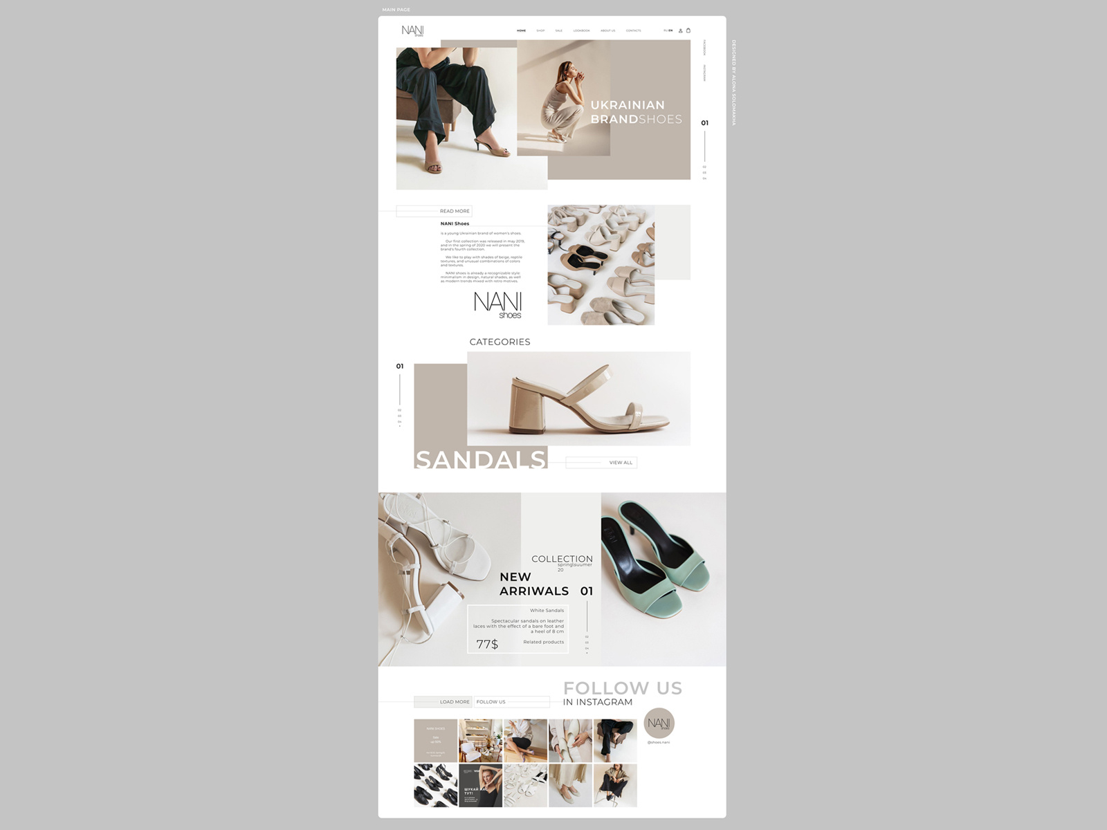 part.2 MAIN PAGE CONCEPT\WEBDESIGN by alona solomakha on Dribbble