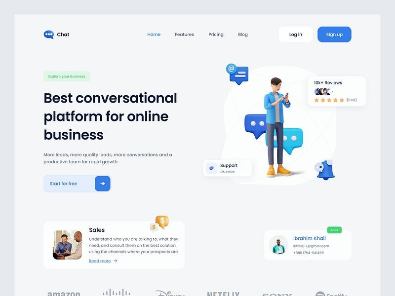 Conversational Platform designs, themes, templates and downloadable ...