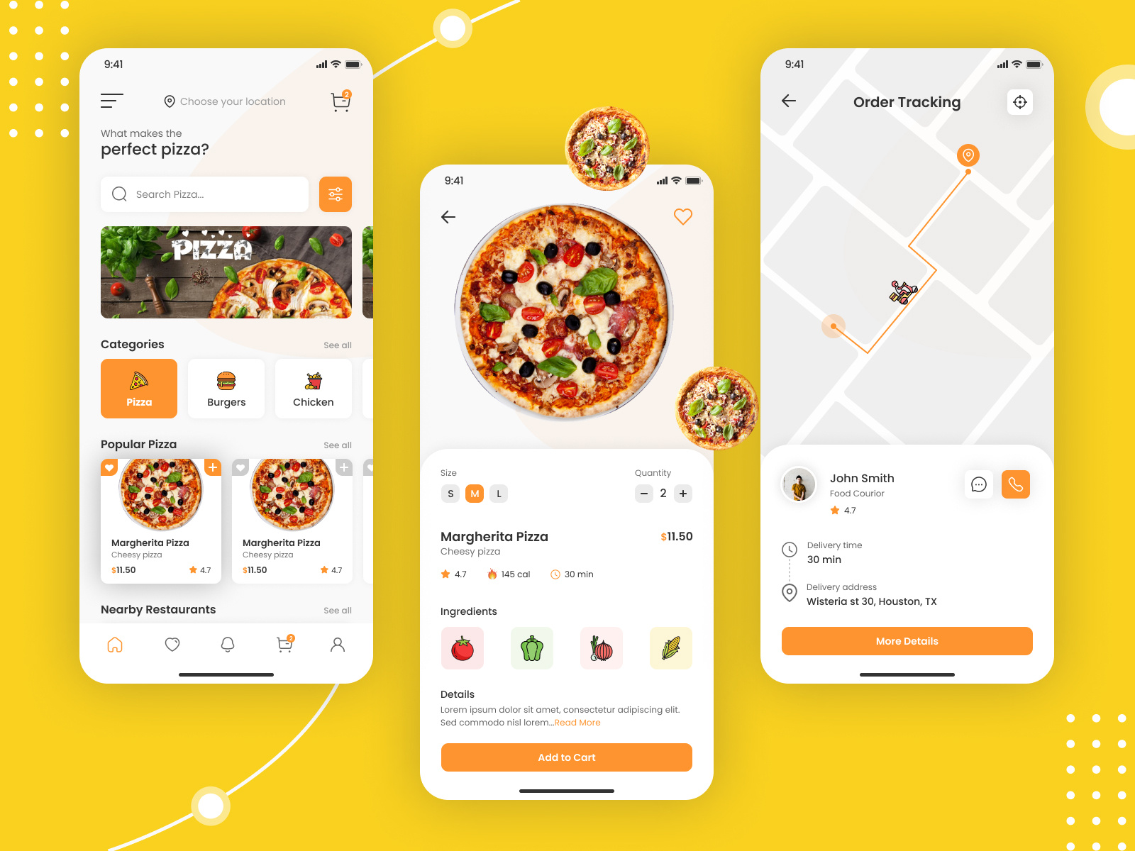Pizza App Design by Gurdit on Dribbble