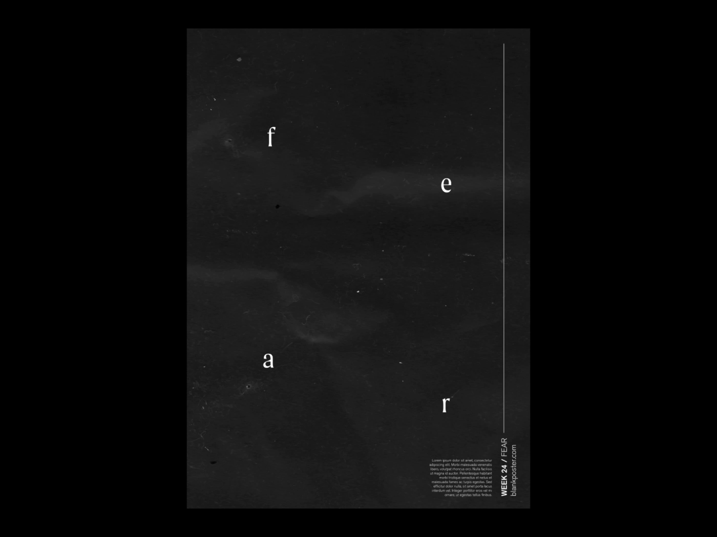 fear / poster a day by karlis kah on Dribbble