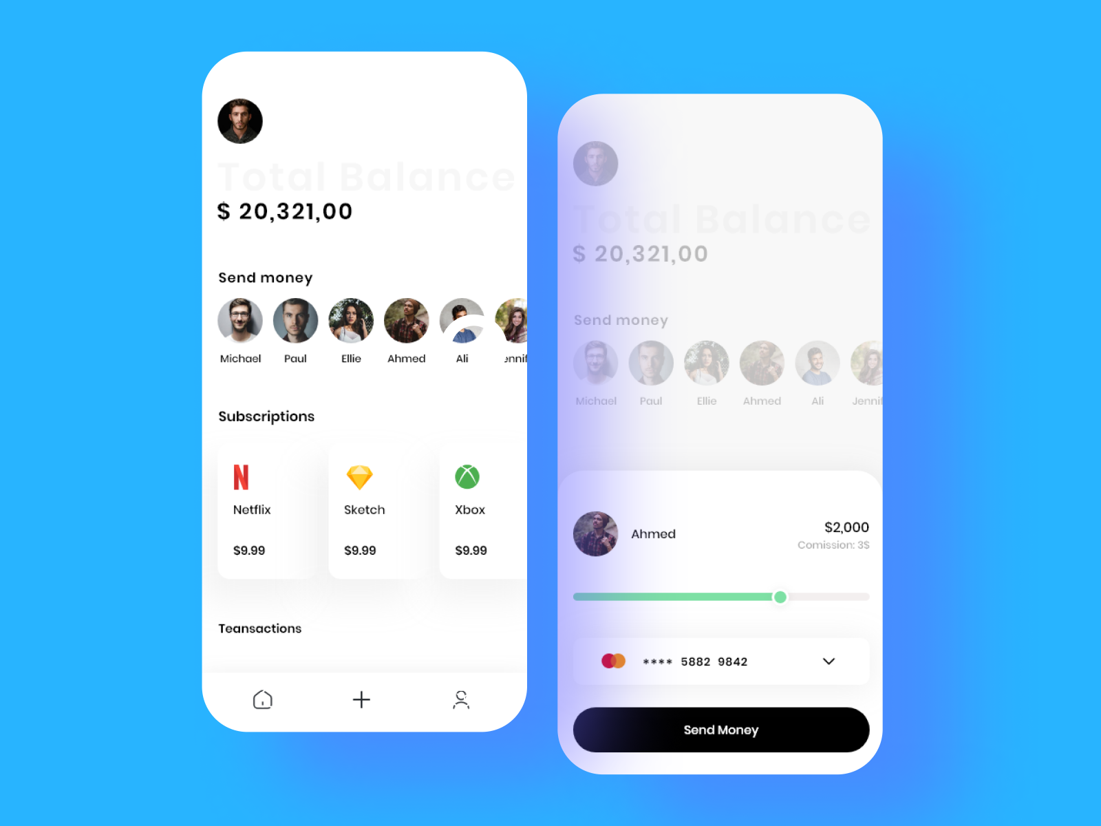 Balance App Design by Sami Ajarosha on Dribbble