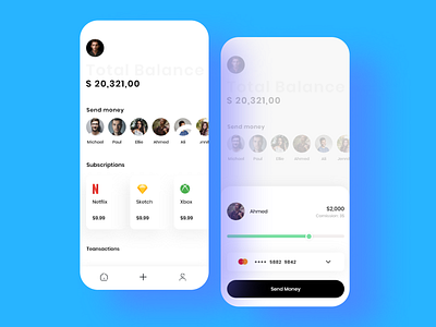 Balance App Design by sami aljarosha on Dribbble