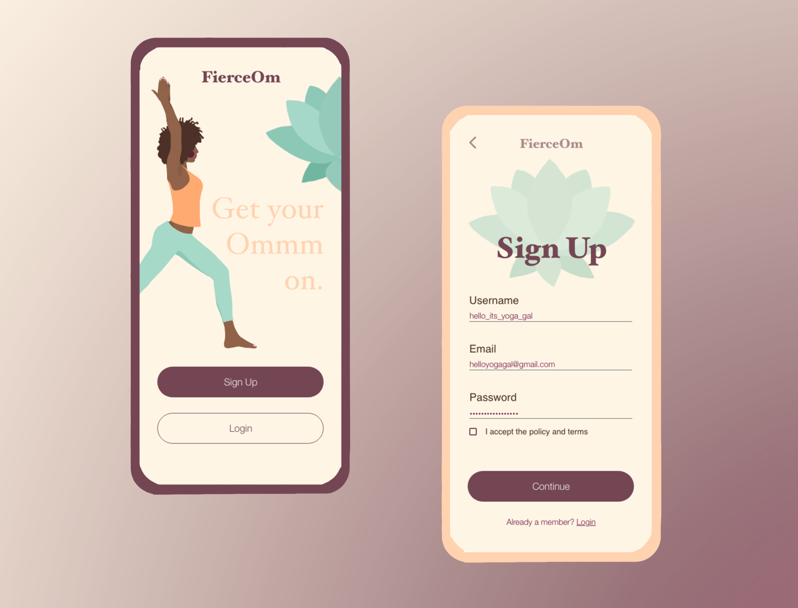 Daily UI Day 1: Sign Up Screen by Cori Black on Dribbble