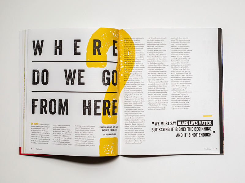 The College Magazine - Spread Cover #2 by Blueline on Dribbble