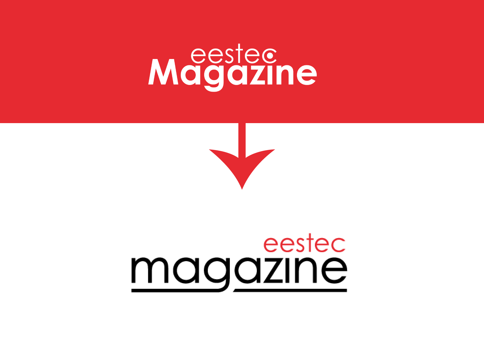 EESTEC magazine - logo redesign by Alena Delkic on Dribbble