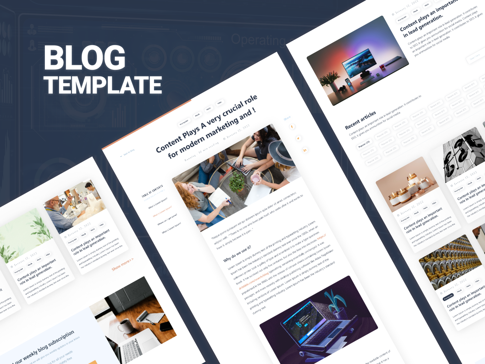Blog Page Design by Kripasindhu Mondal on Dribbble
