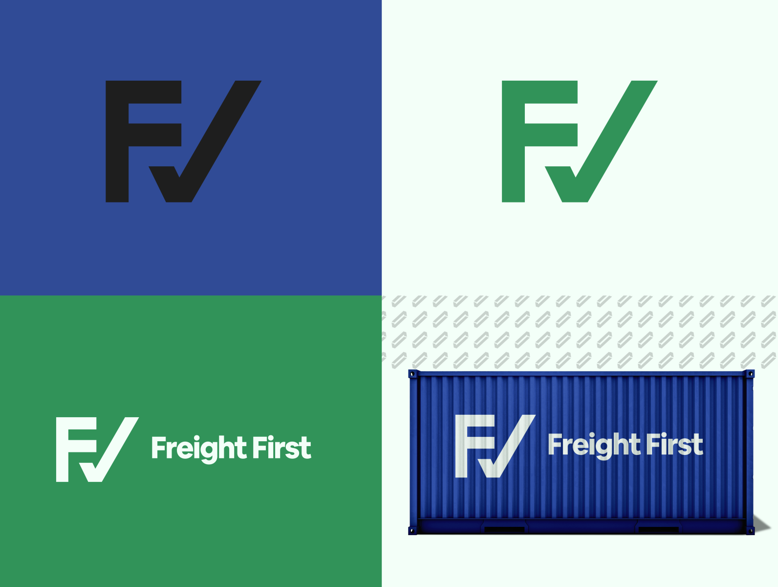 Freight First - Logo Design and a mockup by Önder Sümer on Dribbble