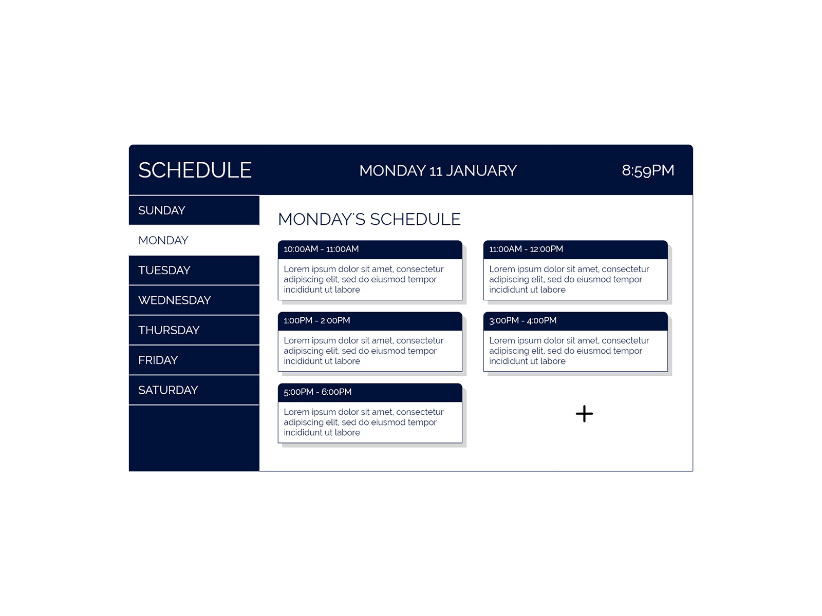 Schedule #071 by Prince Ncube on Dribbble
