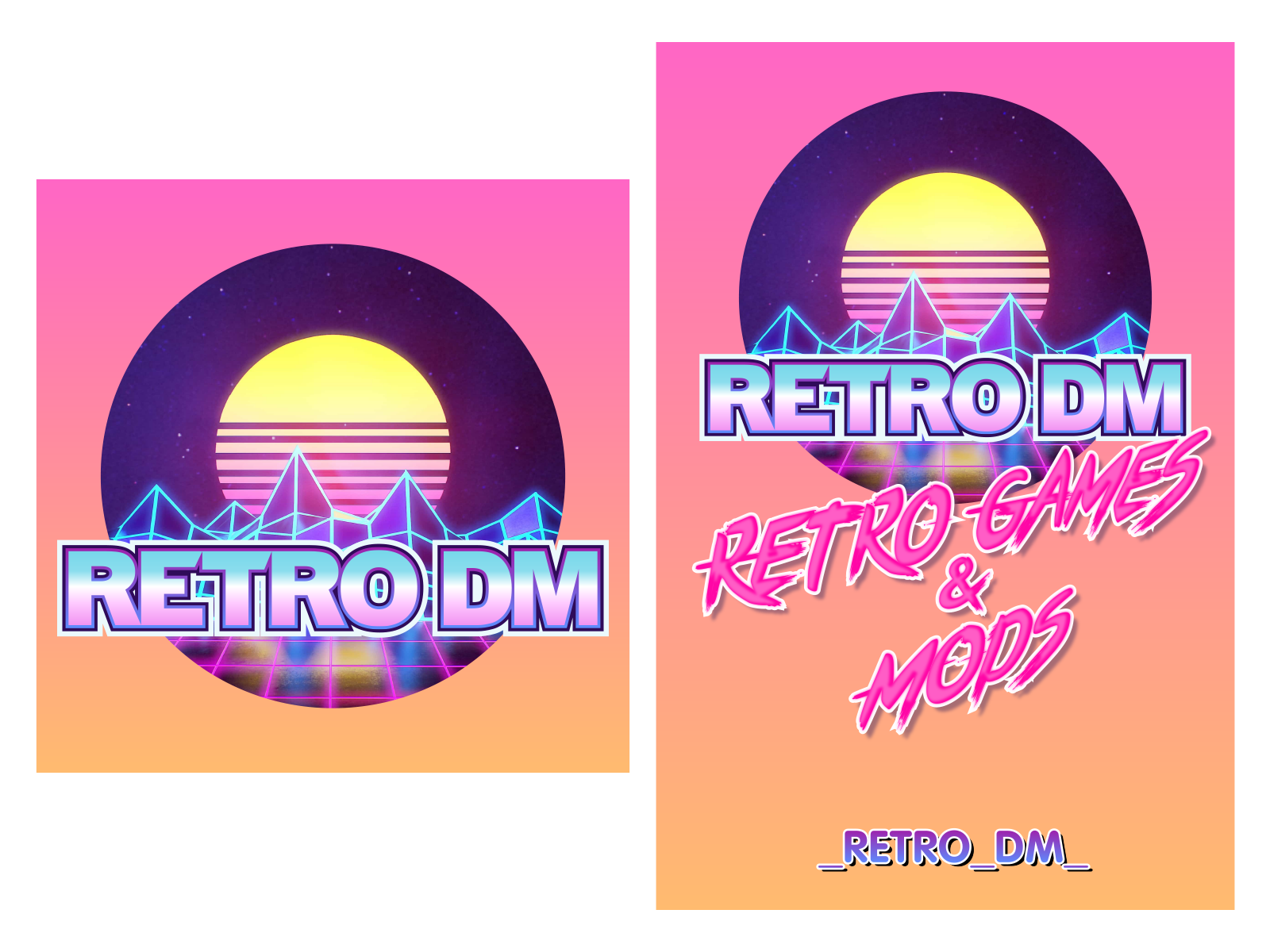 Retro DM Branding by Christine Kenson on Dribbble