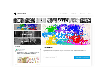Website Front End Layout by Christine Anloff on Dribbble