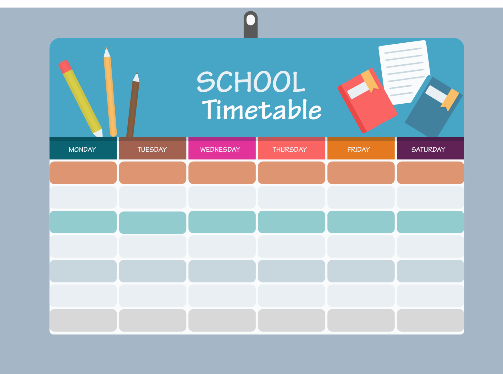 School Timetable by Zain Ul Abydeen on Dribbble