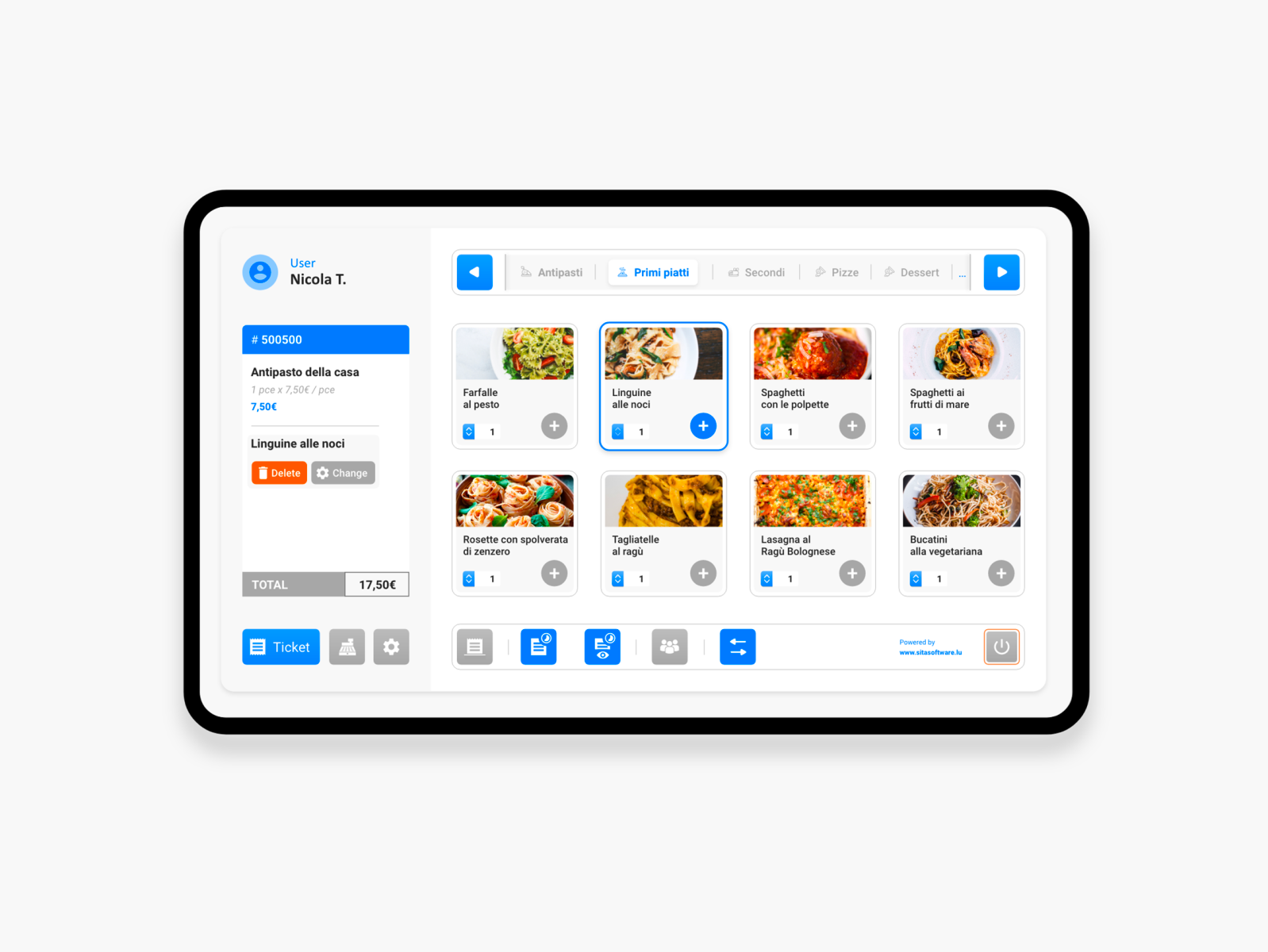 Management programme for restaurants - Light by Nicola Trabace on Dribbble