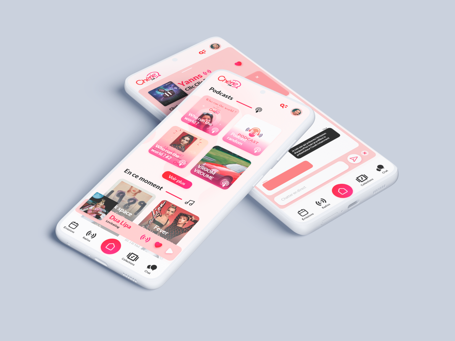 Chérie FM - Concept new app by William on Dribbble