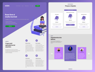 Landingpage Mldm by Luiza Ananda on Dribbble