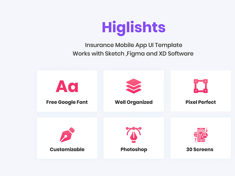 Insurance Mobile App UI Template by Tauhid Hasan on Dribbble