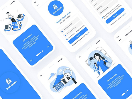 Real Estate Mobile App UI Template by Tauhid Hasan on Dribbble