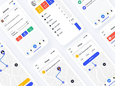 GoRide Driver Mobile App UI Kits by Tauhid Hasan on Dribbble