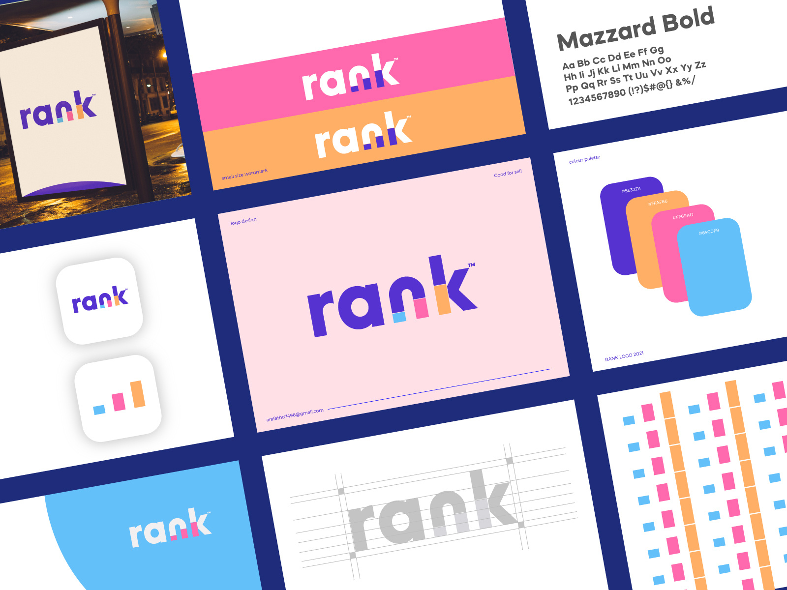 Rank logo Branding by Arafat Hossain | Logo Designer on Dribbble