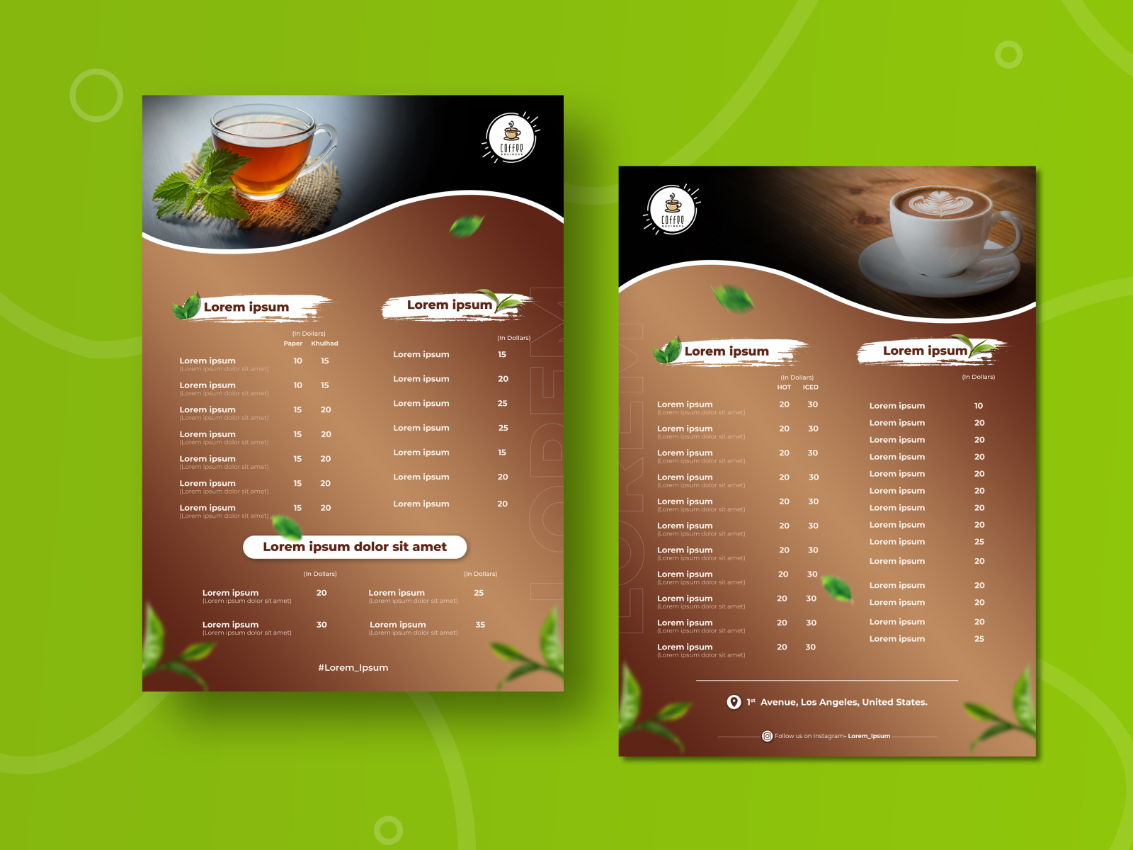 Menu Card Design by SRIRAM MANTRALA on Dribbble