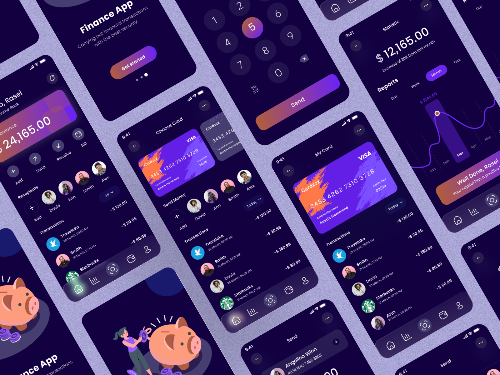 Finance Mobile Banking app by MD Rasel Hossain on Dribbble