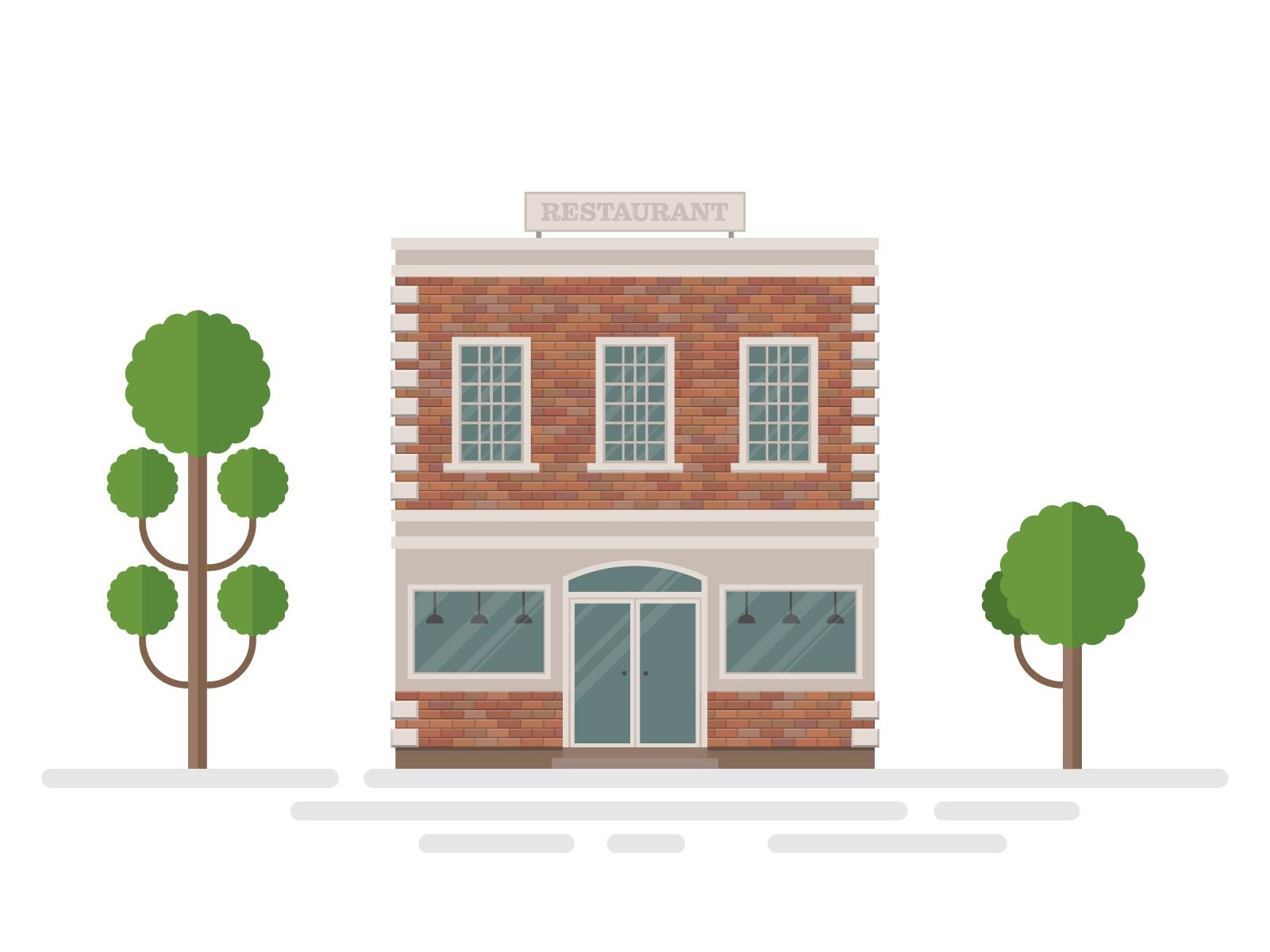 RESTAURANT BUILDING by Ovidiu Timplaru on Dribbble
