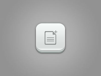 File Plus Ios Icon by Badhon Ebrahim on Dribbble