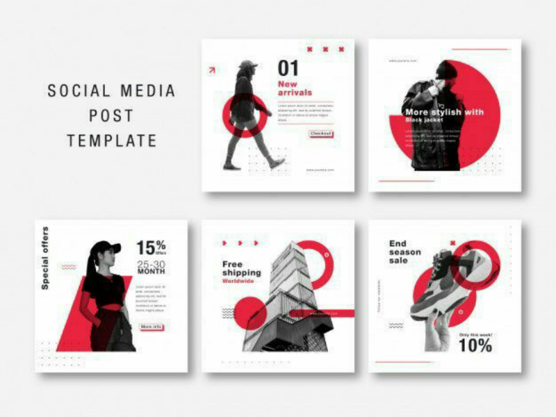 Social media post Template by Kamran on Dribbble