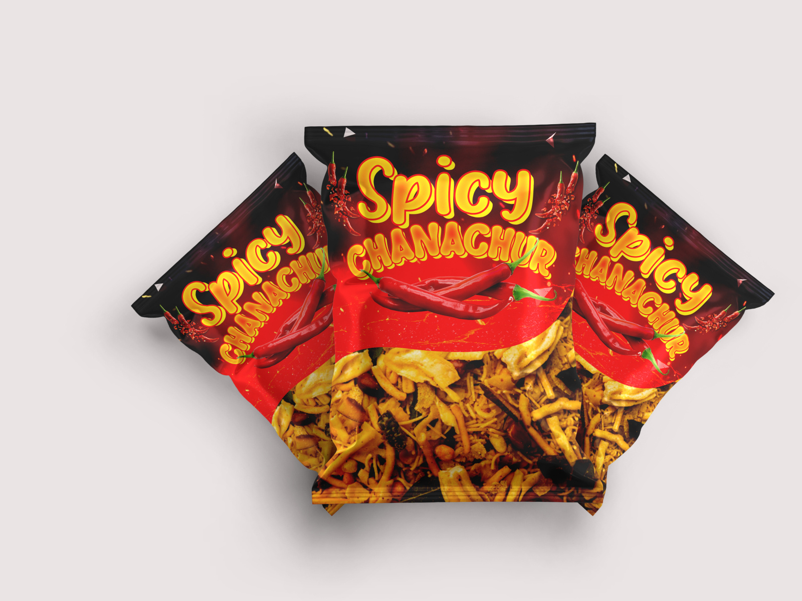 Spicy Chanachur Product Packaging Design by DesignNox on Dribbble