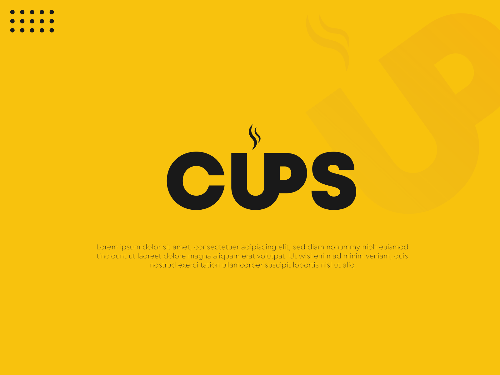 Cups Logo by Ashraf Ali Khan on Dribbble