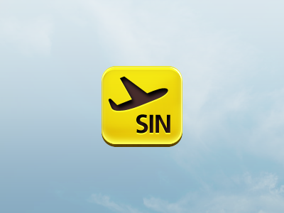 Changi Flights App Icon by Jussi Edlund on Dribbble