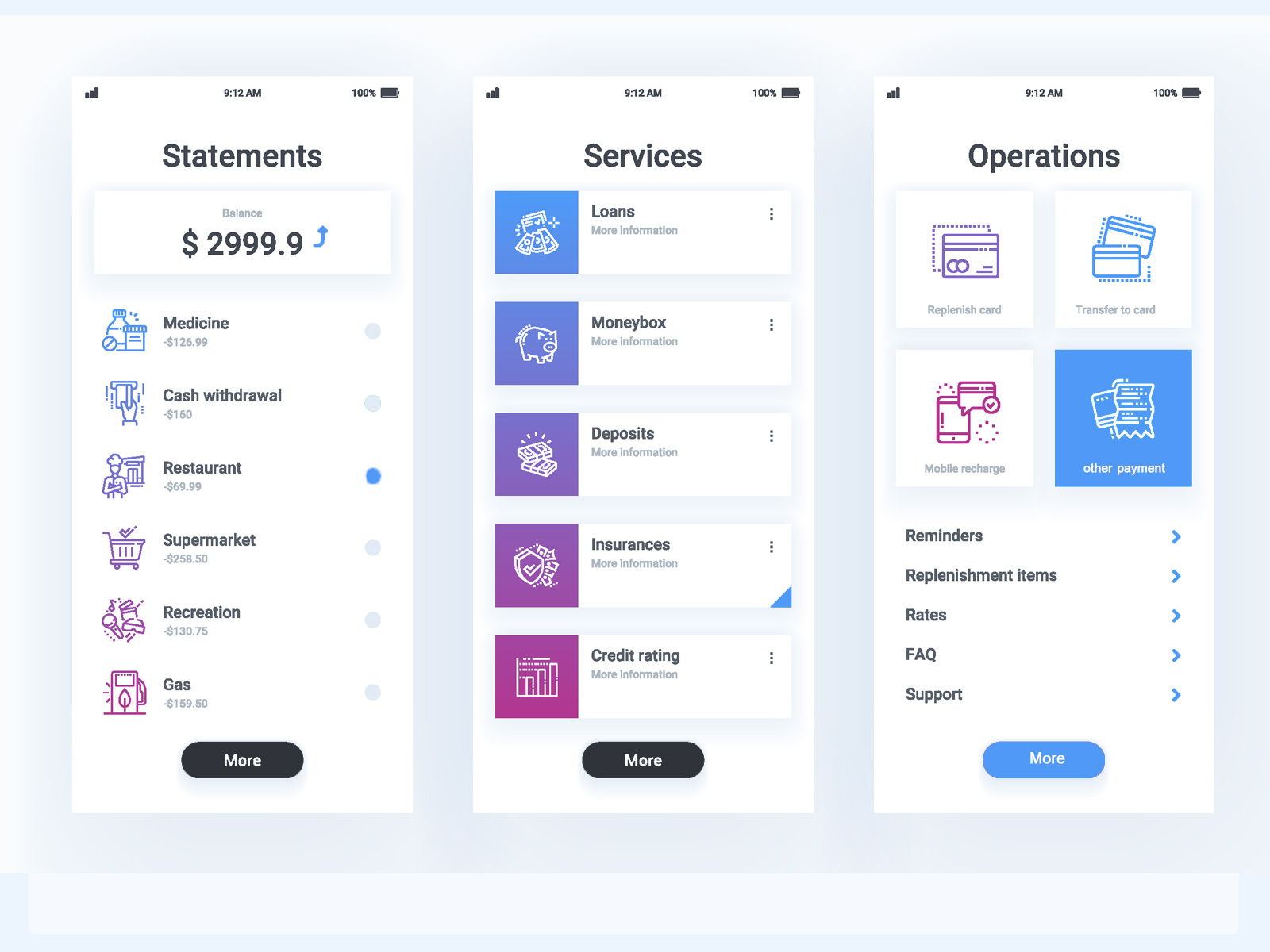 Mobile Flat UI Elements by Sina Rezaei on Dribbble