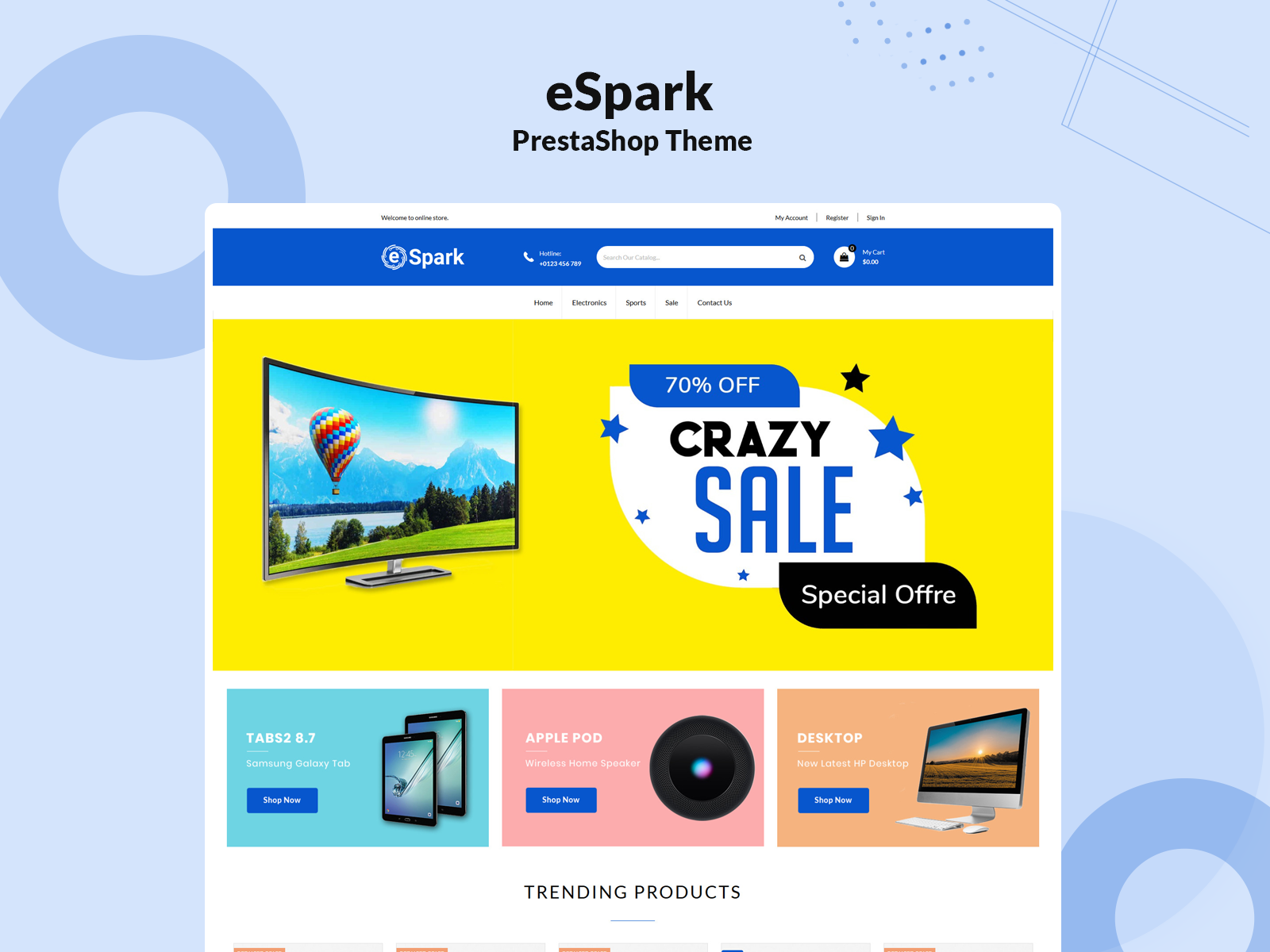 eSpark - MultiPurpose Responsive Prestashop Theme by HiddenTechies on ...