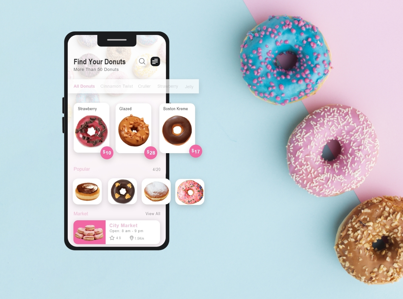 Donuts App ui design by IT GIRL on Dribbble